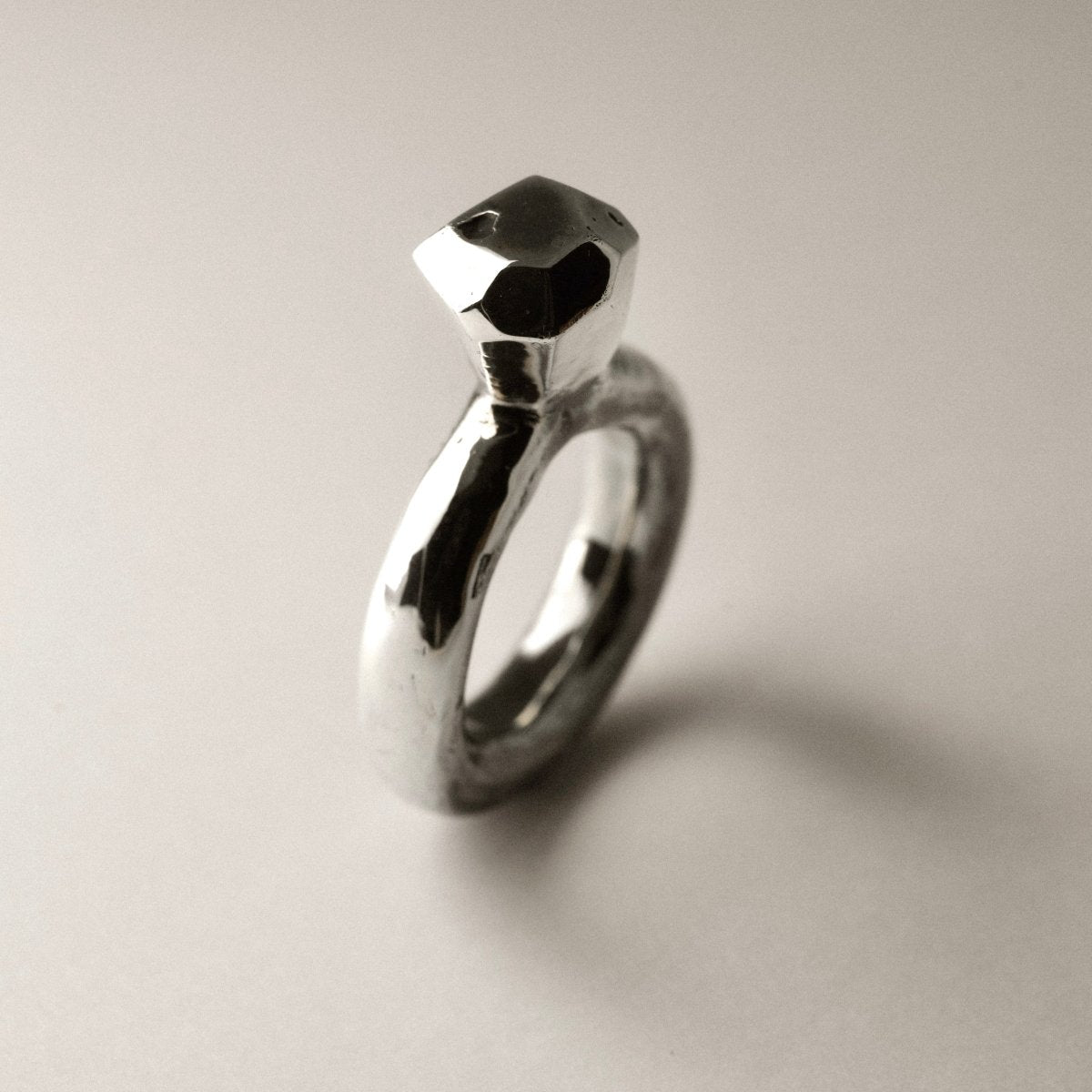 Princess Ring - Minimalist Silver Solitaire Ring - No Stone Ring – Macabre Gadgets