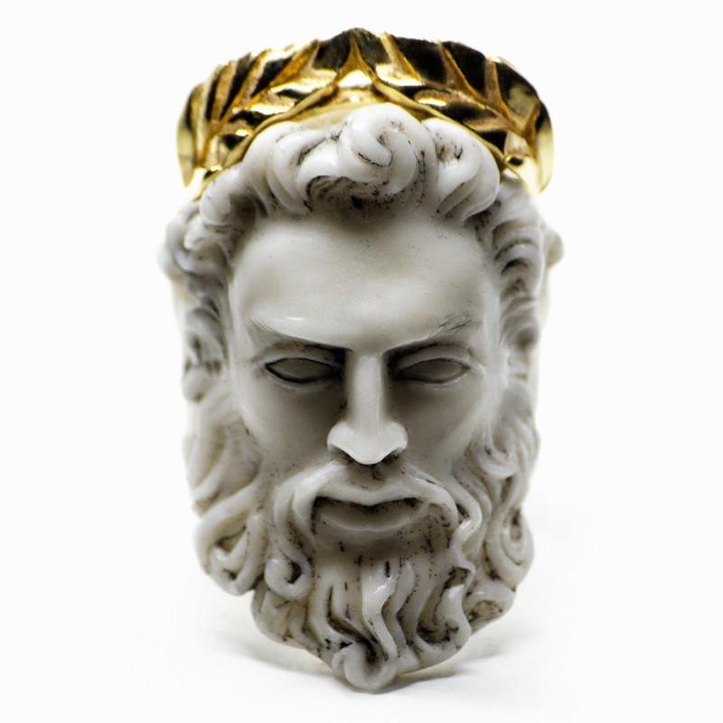 Zeus Ring - Sterling Silver & Marble | Greek Mythology Jewelry ...