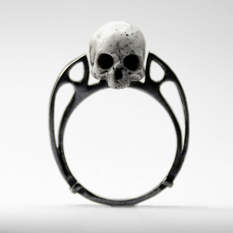 Arche Skull ring - Gothic Architecture Inspired | Handcrafted - Macabre ...