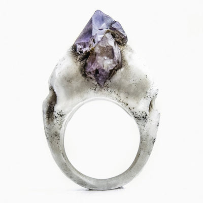 Bifacial Skull ring - last items - Macabre Gadgets