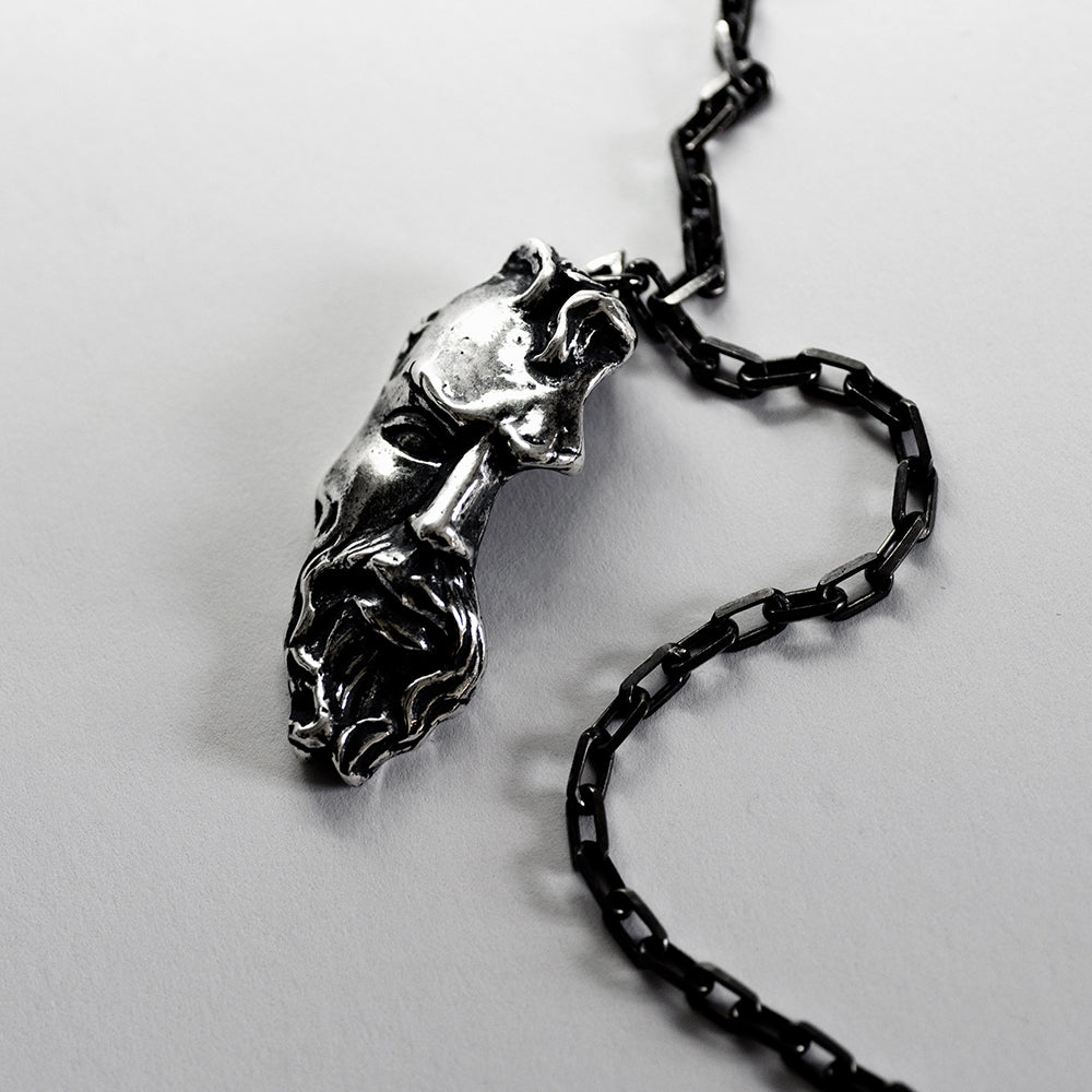 Zeus Fragment Pendant - Handmade Greek Sculpture jewelry | Silver ...