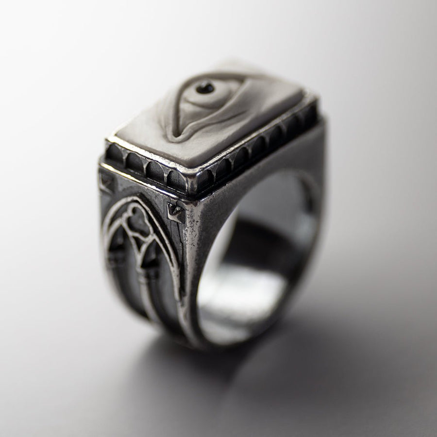 Oracle Ring - Gothic Architecture Inspired Sterling Silver Ring ...