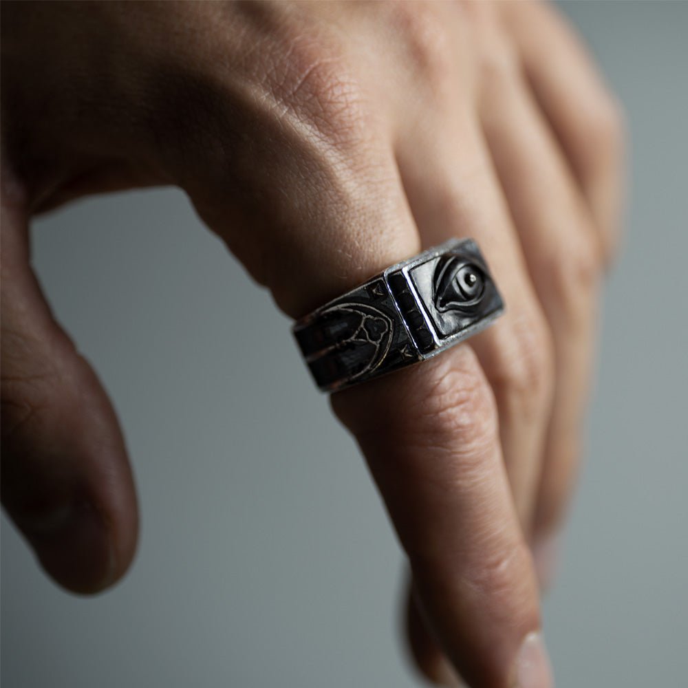 Oracle Ring - Gothic Architecture Inspired Sterling Silver Ring – Macabre Gadgets