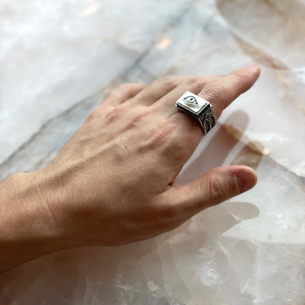 Oracle Ring - Gothic Architecture Inspired Sterling Silver Ring ...