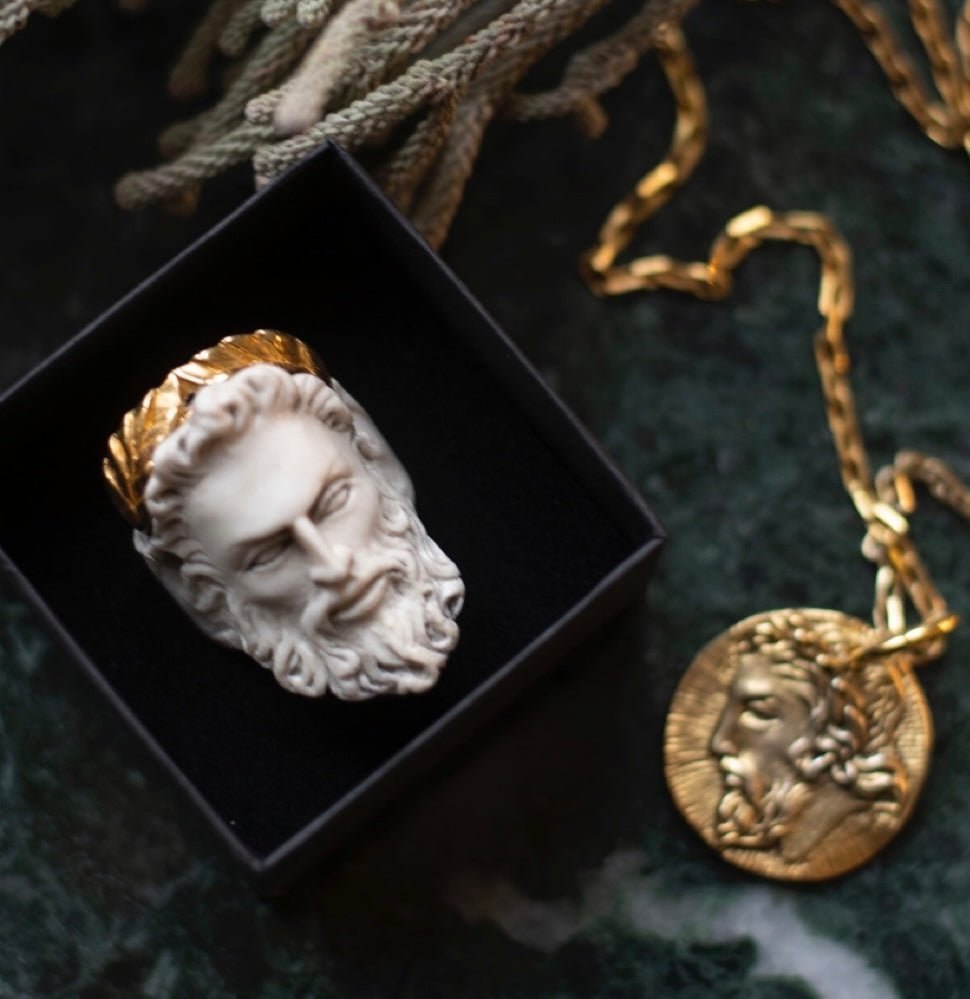 Zeus coin pendant - Macabre Gadgets